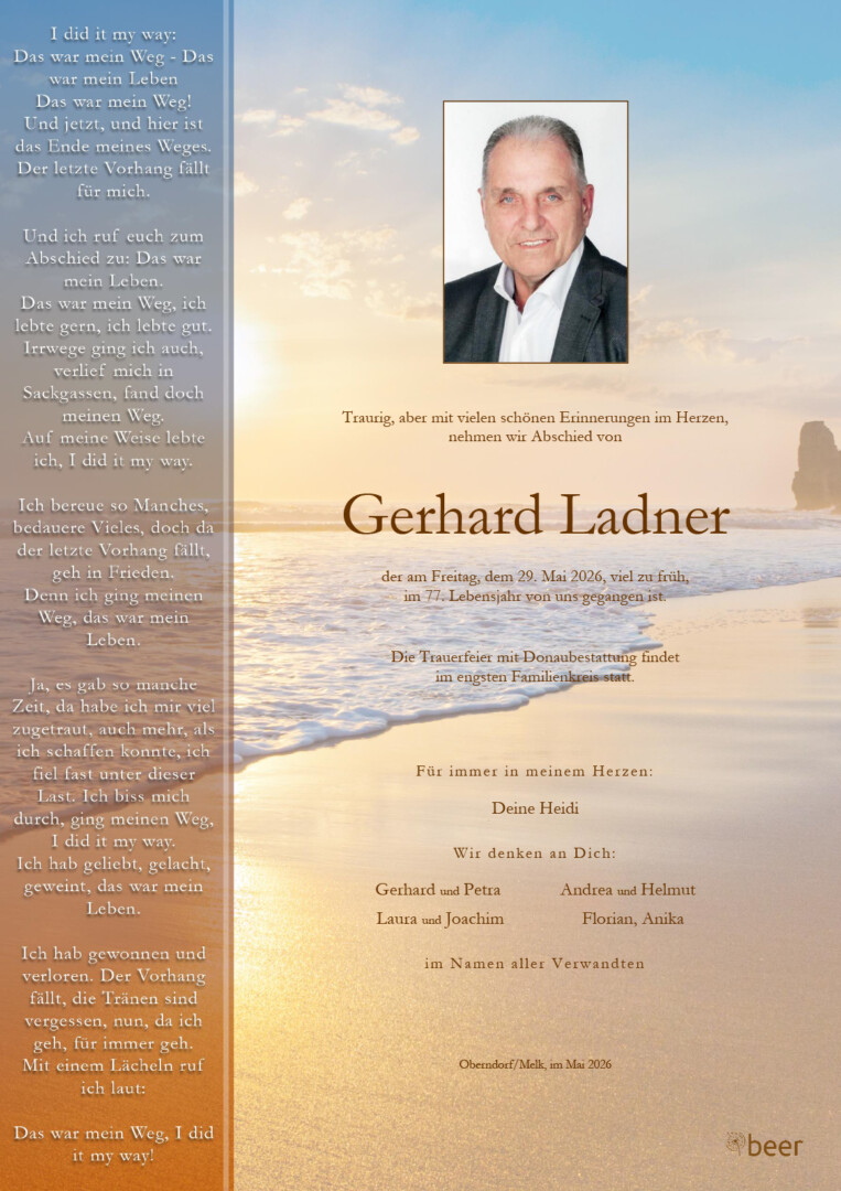 Gerhard Ladner – Trauerhilfe Beer